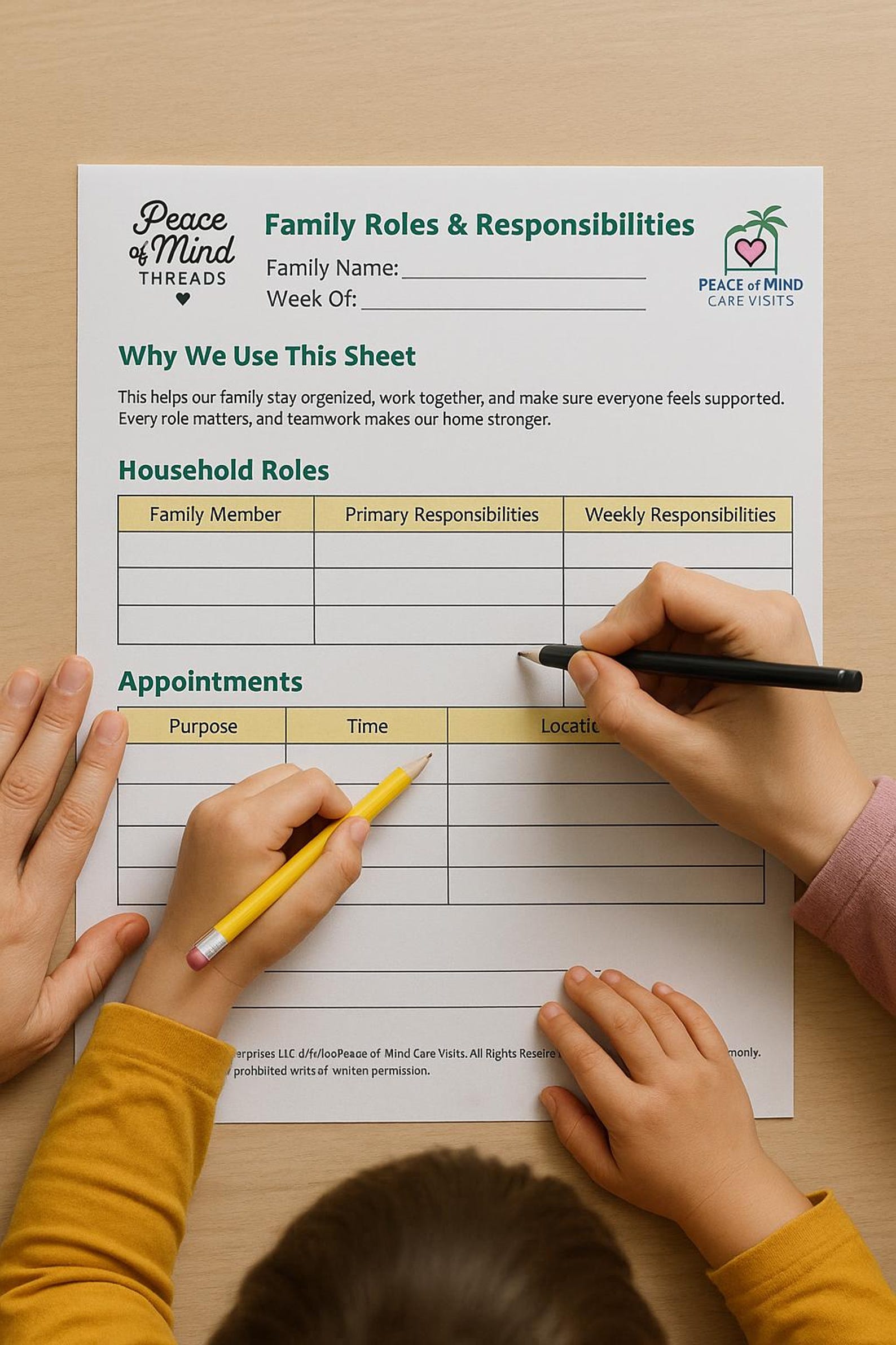 Caregiver Support Handbook Bundle | Family Care Guide + Roles Worksheet ...