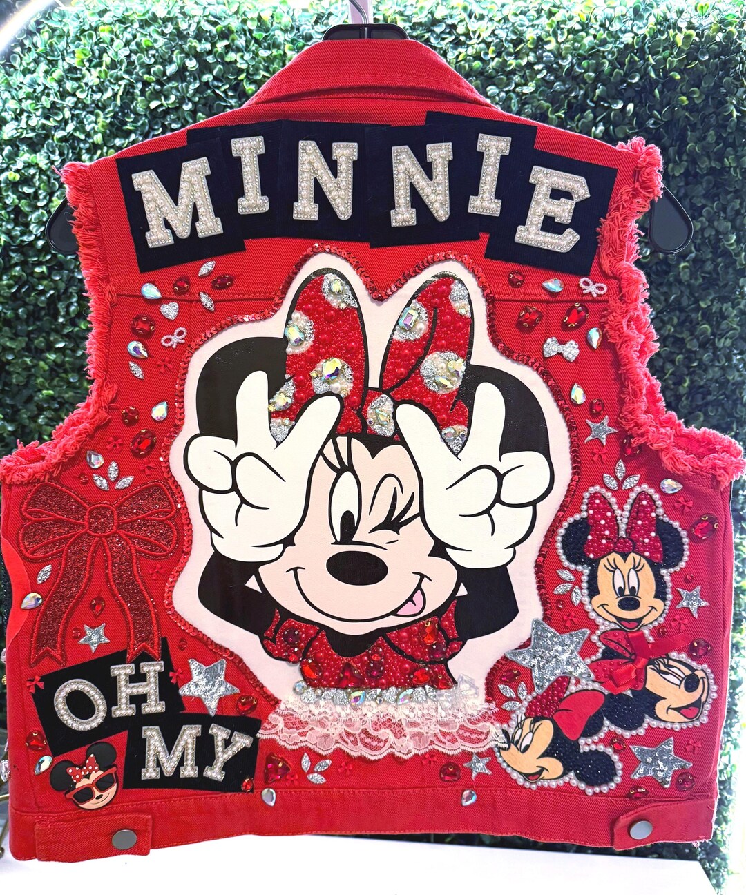 Minnie Mouse Bling Vest, Disney Women's Small/ Youth Large, One of a ...