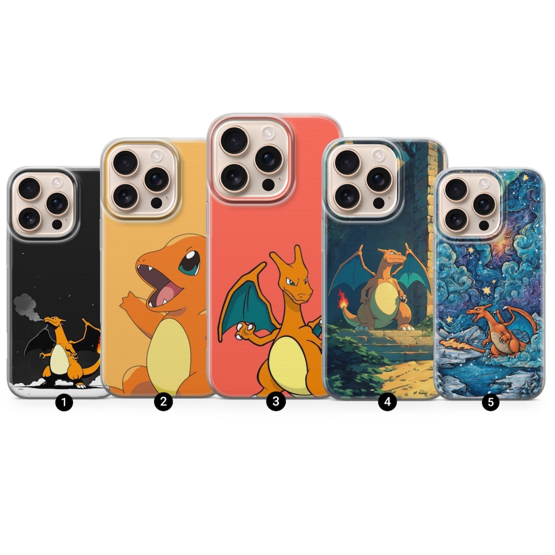 Charizard Phone Case Pokemon for iPhone 17pro, 16, 15, 14, 13, 12 ...