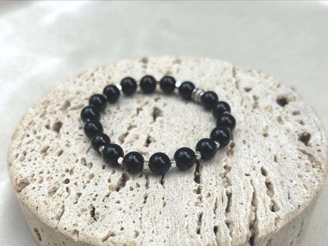 Onyx Bracelet • Men's Energy Jewelry - Handmade Jewelry - Etsy