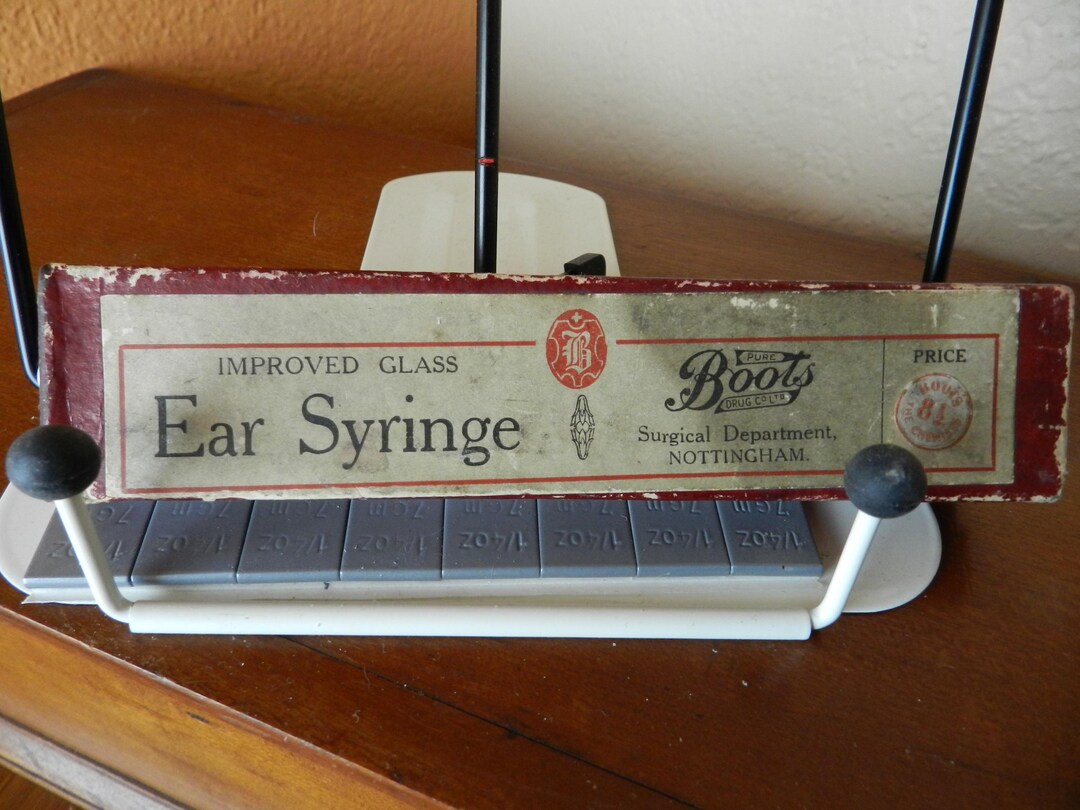 Vintage Medical Tools - Ear Syringe Nottingham, Boots Drug Company VG ...