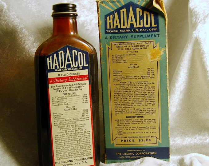 Vintage Bottle of Hadacol Tonic - Excellent Original Condition Label ...