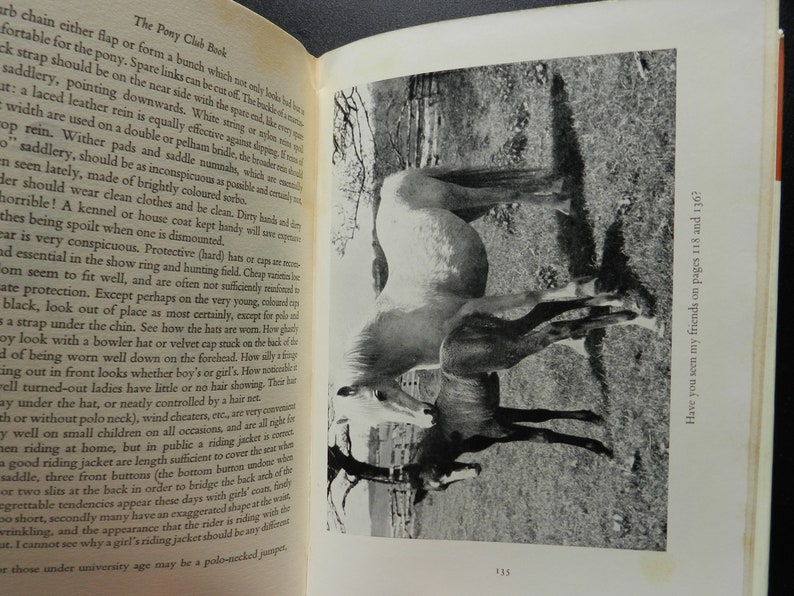 Vintage Illustrated Horse Book the Pony Club - Etsy