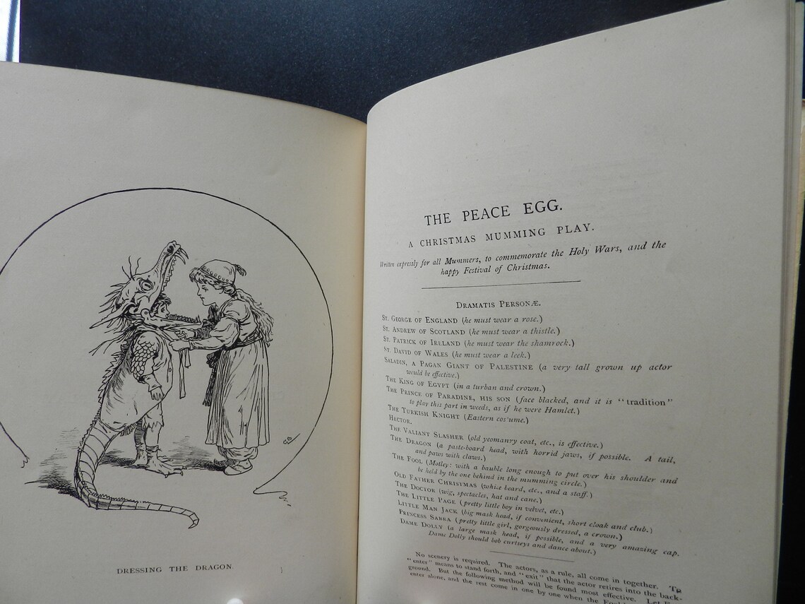 Antique Book the Peace Egg and a Christmas Mumming - Etsy