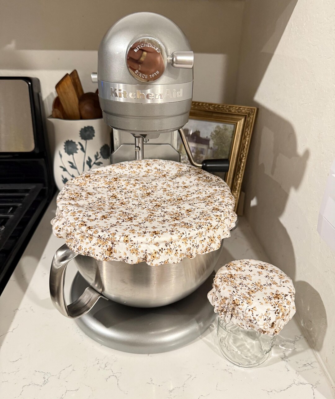 Handmade Linen/cotton Bowl Covers | Reusable Cotton Food Storage ...