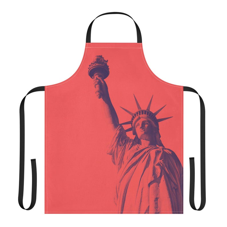 Statue of Liberty Apron for July Fourth Patriotic Cooking Accessory for ...