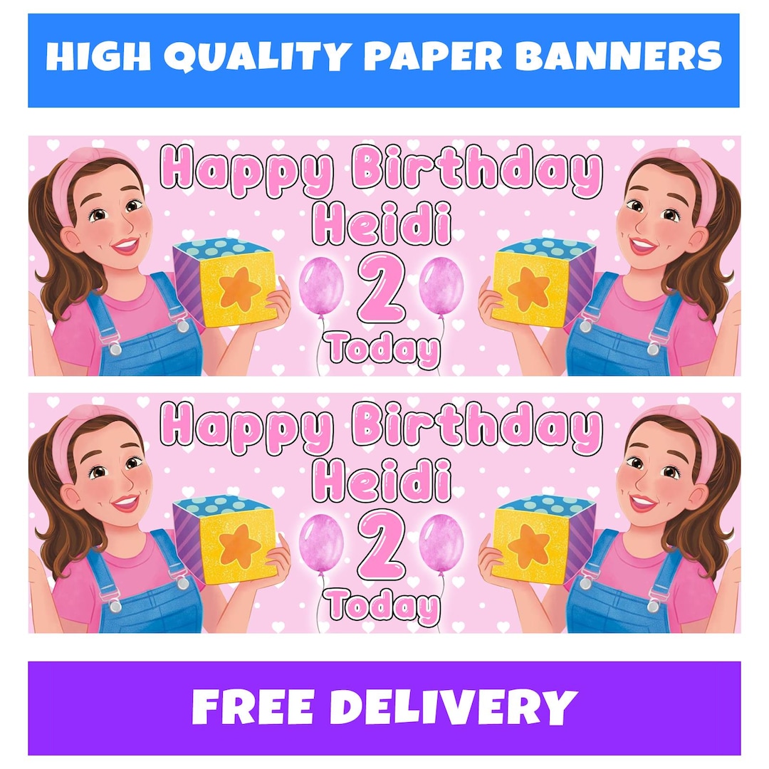 MS RACHEL Personalised Birthday Banners - Miss Rachel Birthday Banners ...