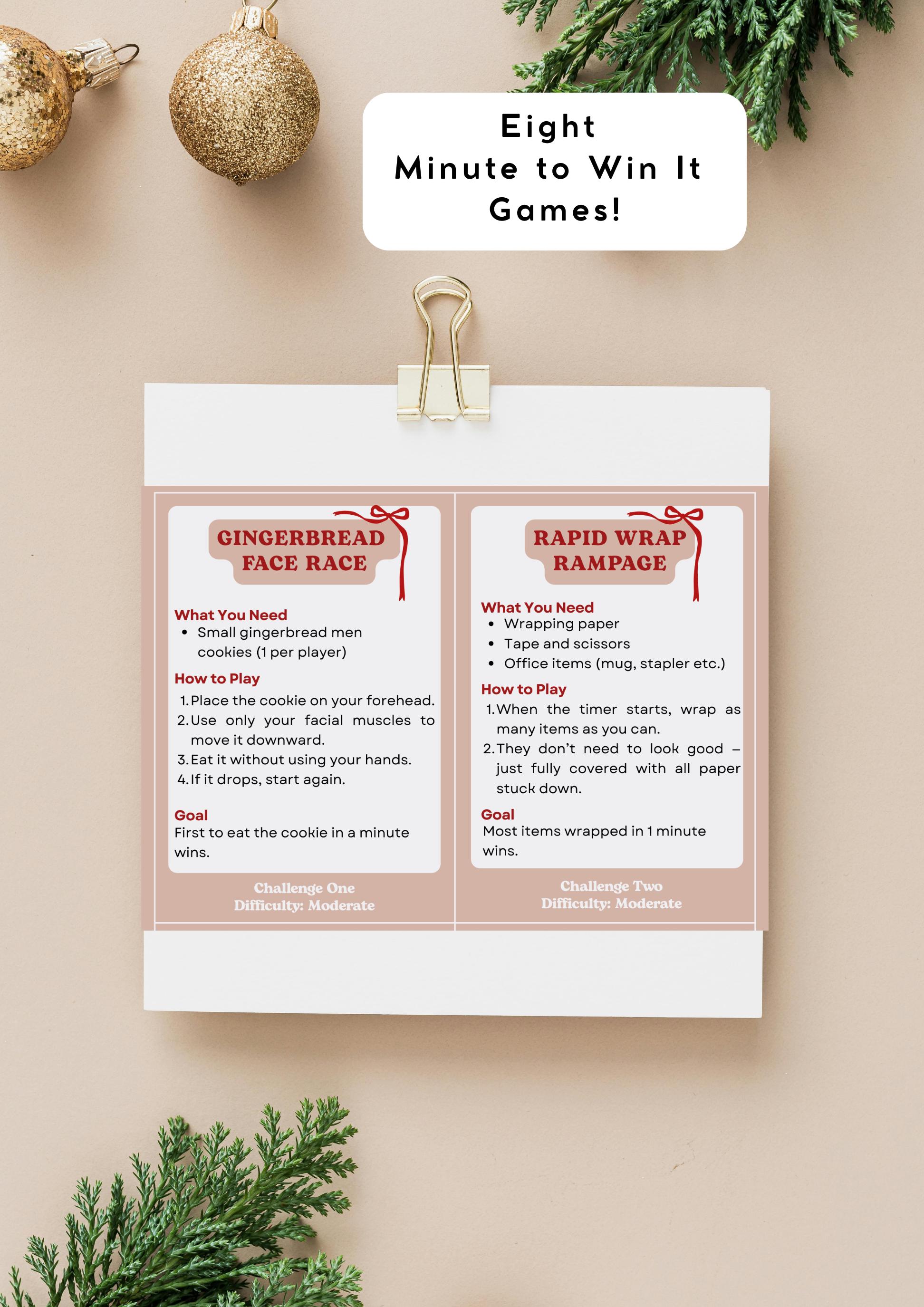Chaotic Christmas Work Party Pack | Office Edition | Printable Games - Etsy