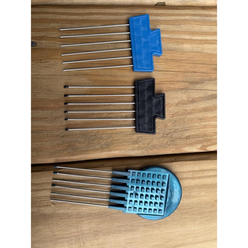 Vintage 80's/90's Rare Mebco and 2 Goody Hair Metal Lift Picks Blue ...
