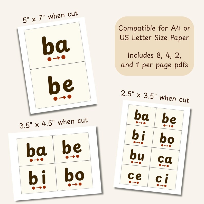 CV Blending Flashcards for Preschool, Kindergarten & Homeschool ...