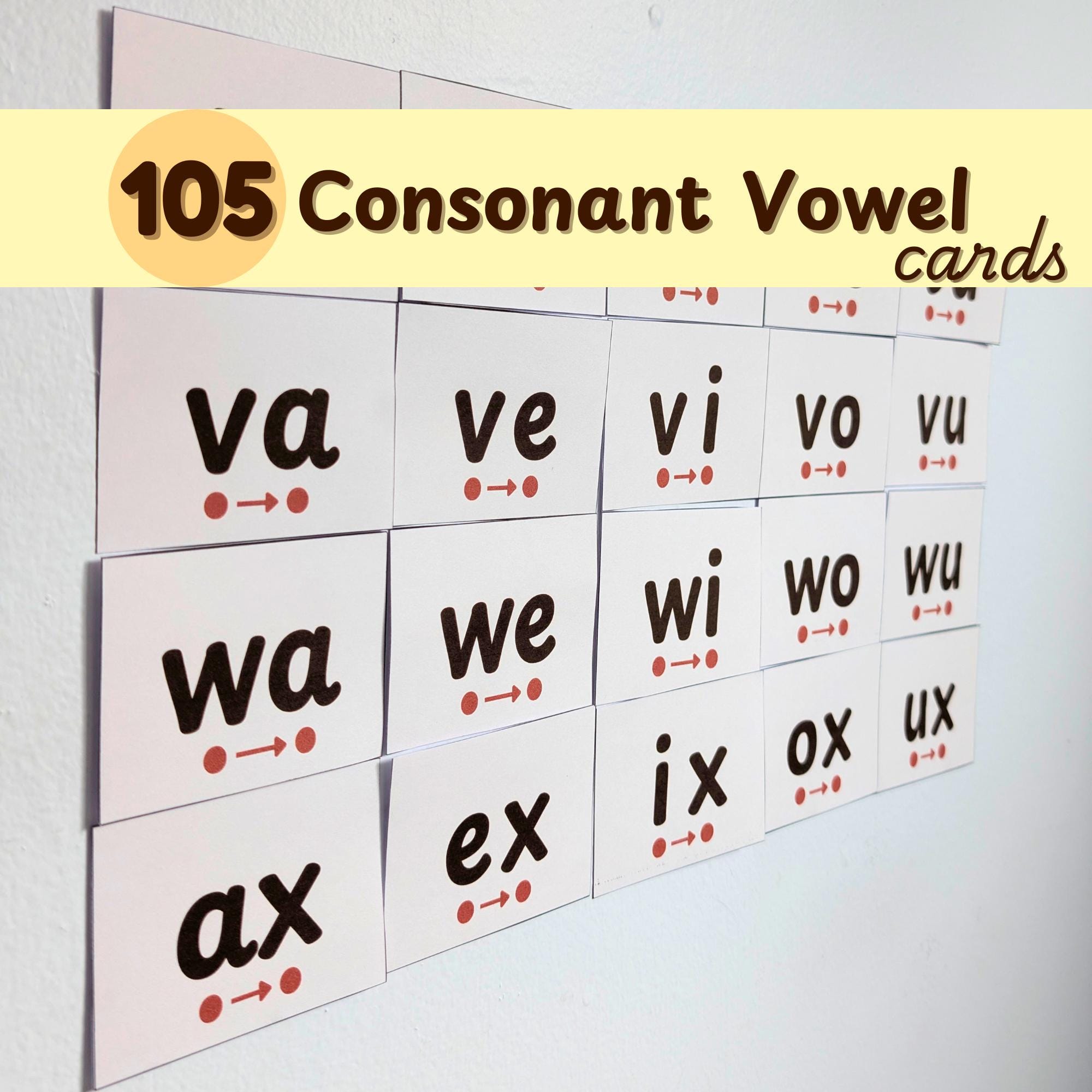 CV Blending Flashcards for Preschool, Kindergarten & Homeschool ...