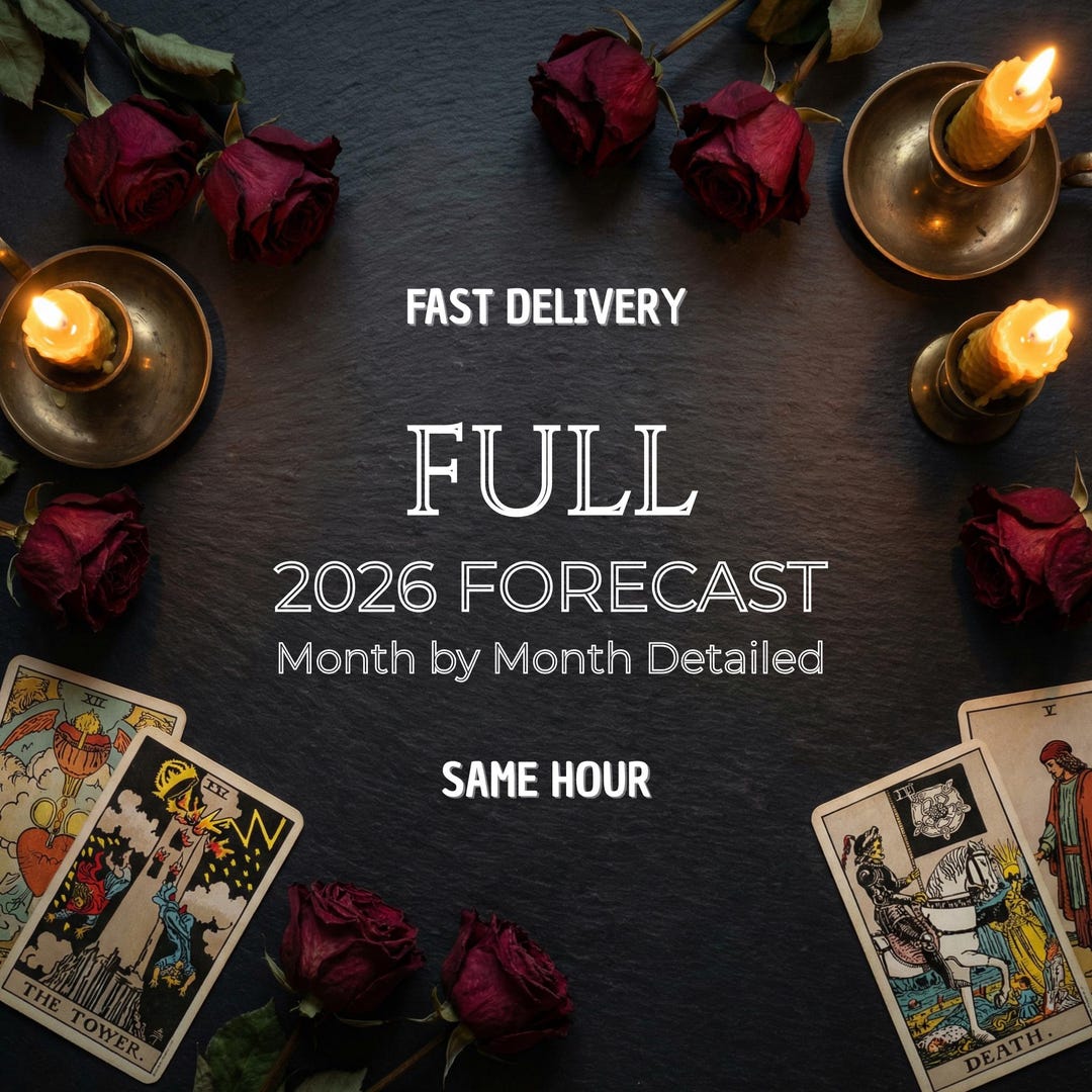 Full 2026 Tarot Forecast - Month by Month, 12 Card Reading - Etsy