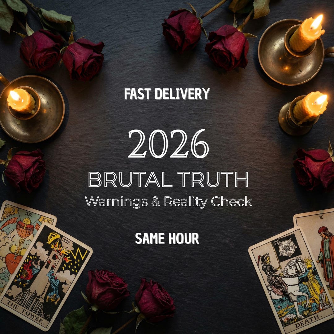 2026 Brutal Truth Tarot Reading Warnings Reality Check Same Hour - Etsy