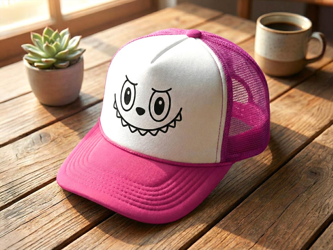 Labubu Graphic Trucker Hat Cartoon Character Cap Cute Anime Style ...