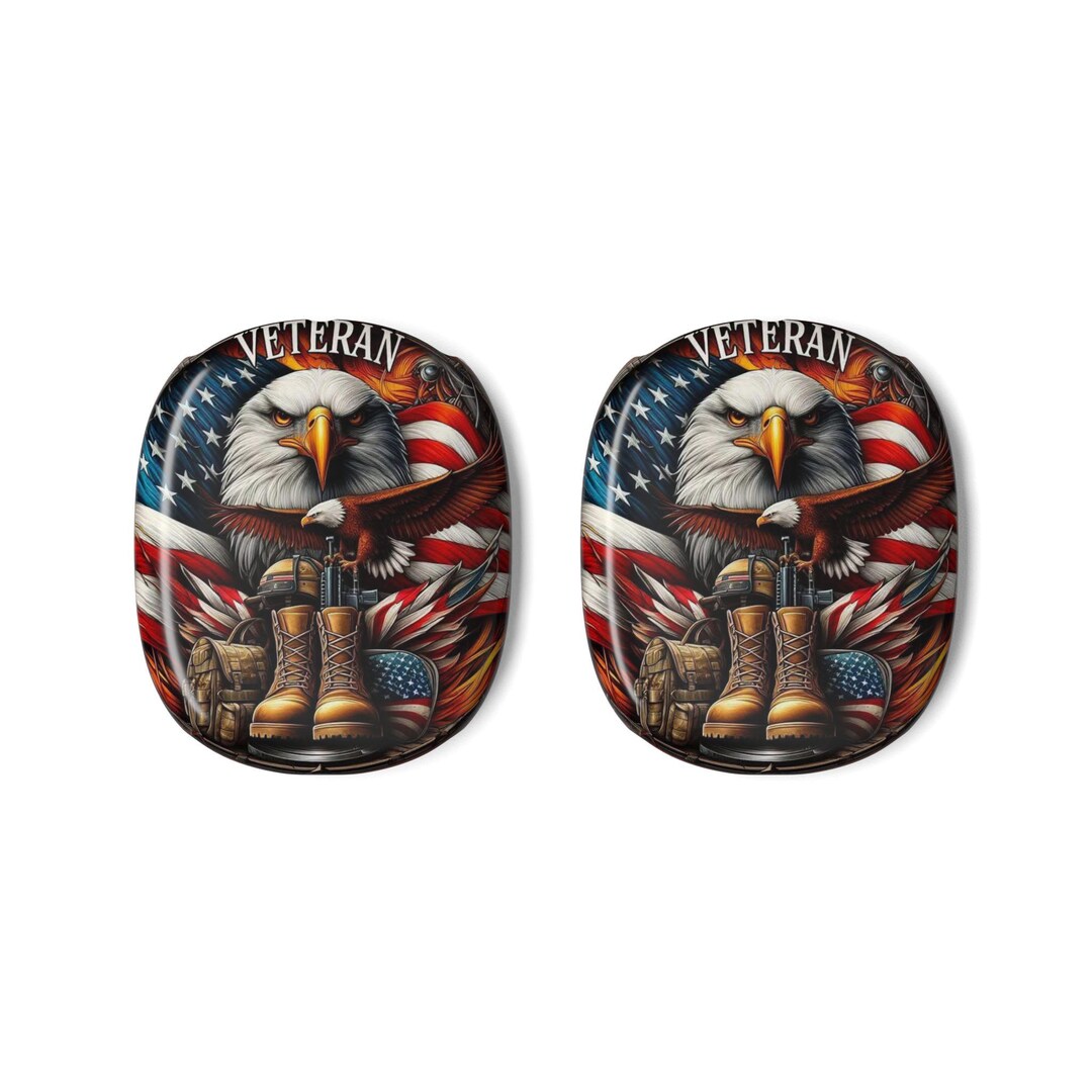Veteran Eagle With American Flag AirPod Max Case | Patriotic Headphone ...