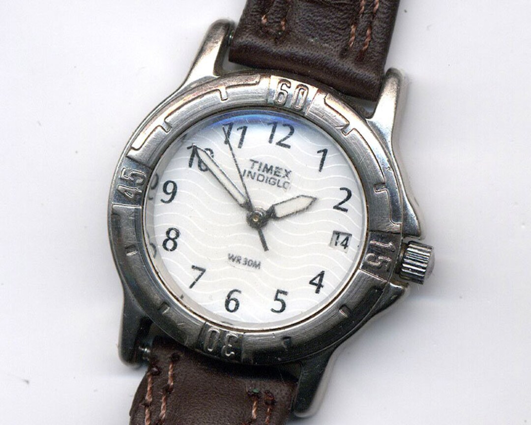 Ladies Vintage Timex Indiglo Date Window WR 30M Quartz Watch - Etsy