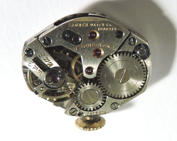 10K Gold Filled 17 Jewels Bruner Masterbilt c1940 Par… - Gem