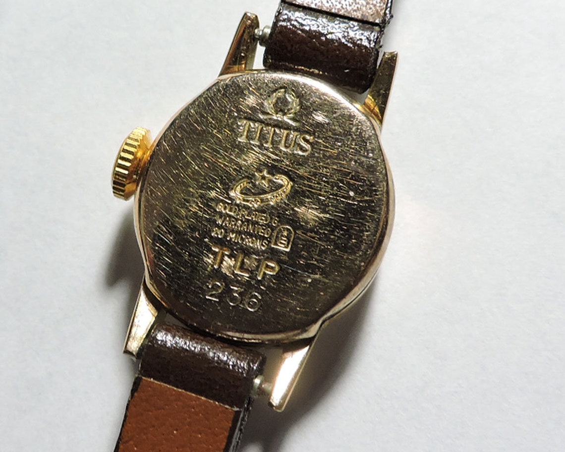 Ladies Vintage Titus Geneve 21 Jewels Gold Plated Watch C1960s - Etsy