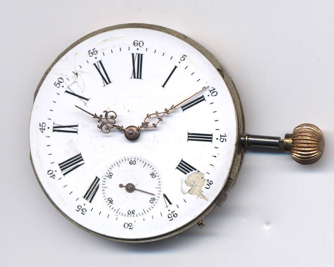 Antique Swiss Pocket Watch Movement With Fancy Hands C1900s - Etsy