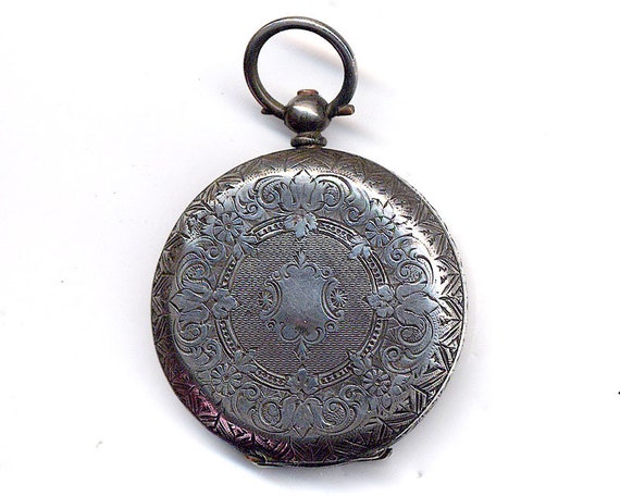Antique Key Wind Pocket Watch .935 Silver Swiss Make … - Gem