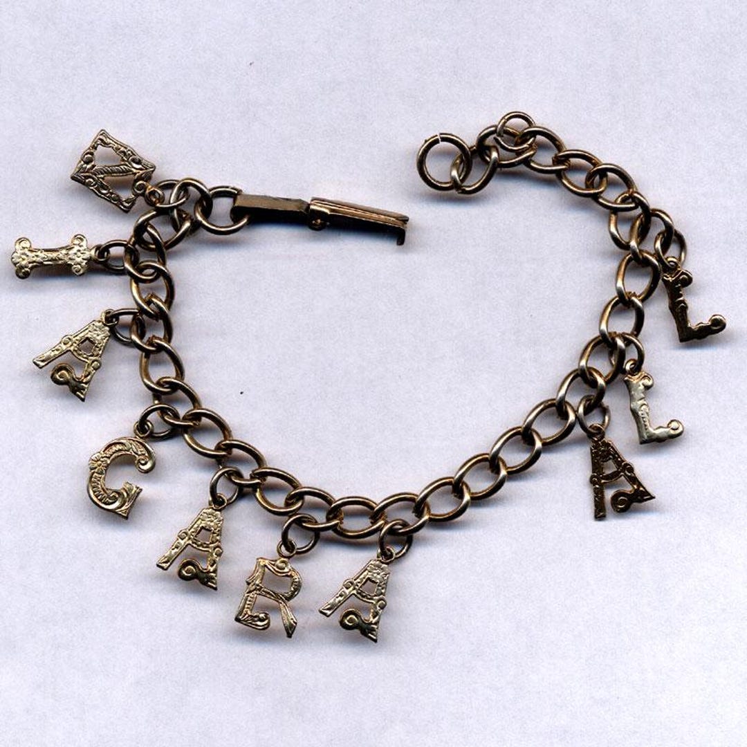 Vintage Niagara Falls Metal Letters Charm Bracelet C1950s - Etsy