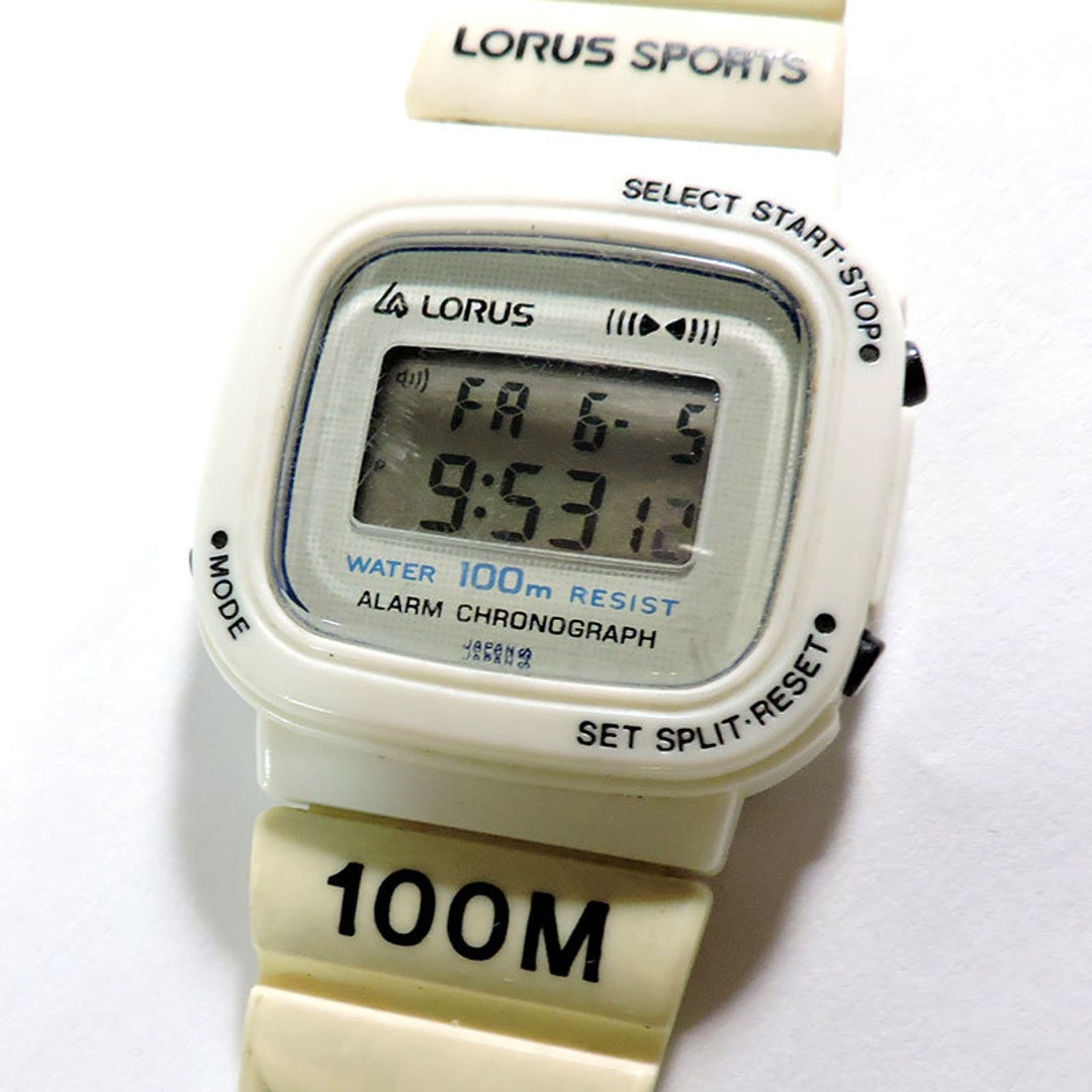 Ladies Vintage Lorus Sports 100M Digital Watch C1970s - Etsy