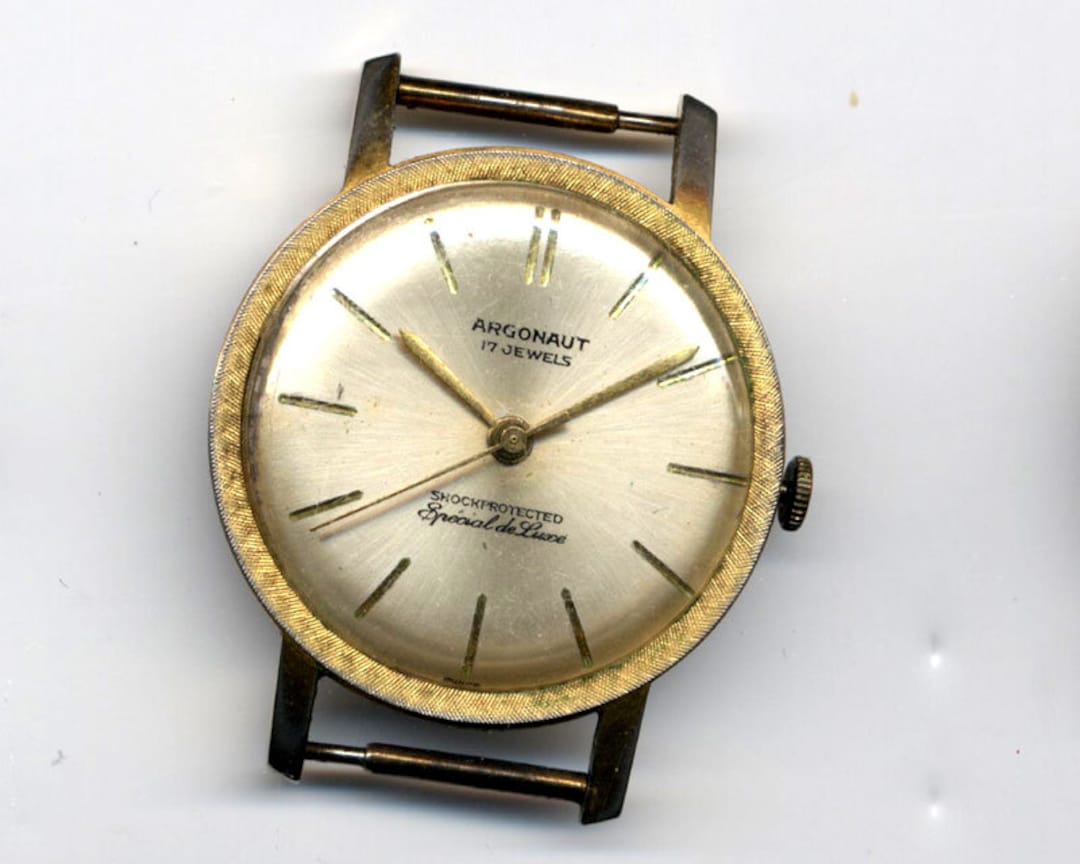 Gents Vintage Argonaut 17 Jewels Swiss Made Watch C1960's - Etsy