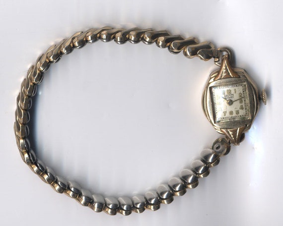 10K Gold Filled 17 Jewels Bruner Masterbilt c1940 Par… - Gem