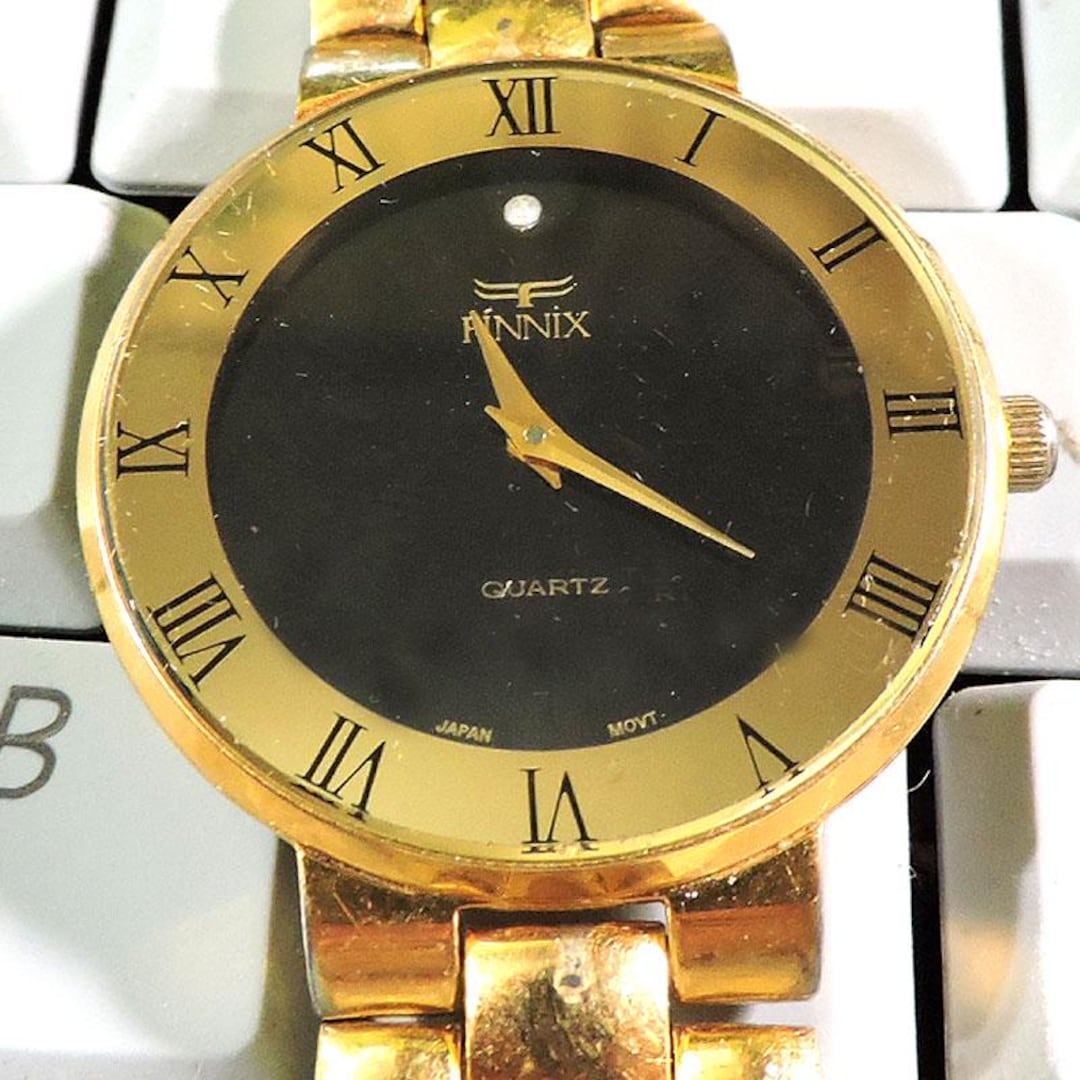 Finnix Gold-tone Dress Watch Japanese Mvt C1980s - Etsy