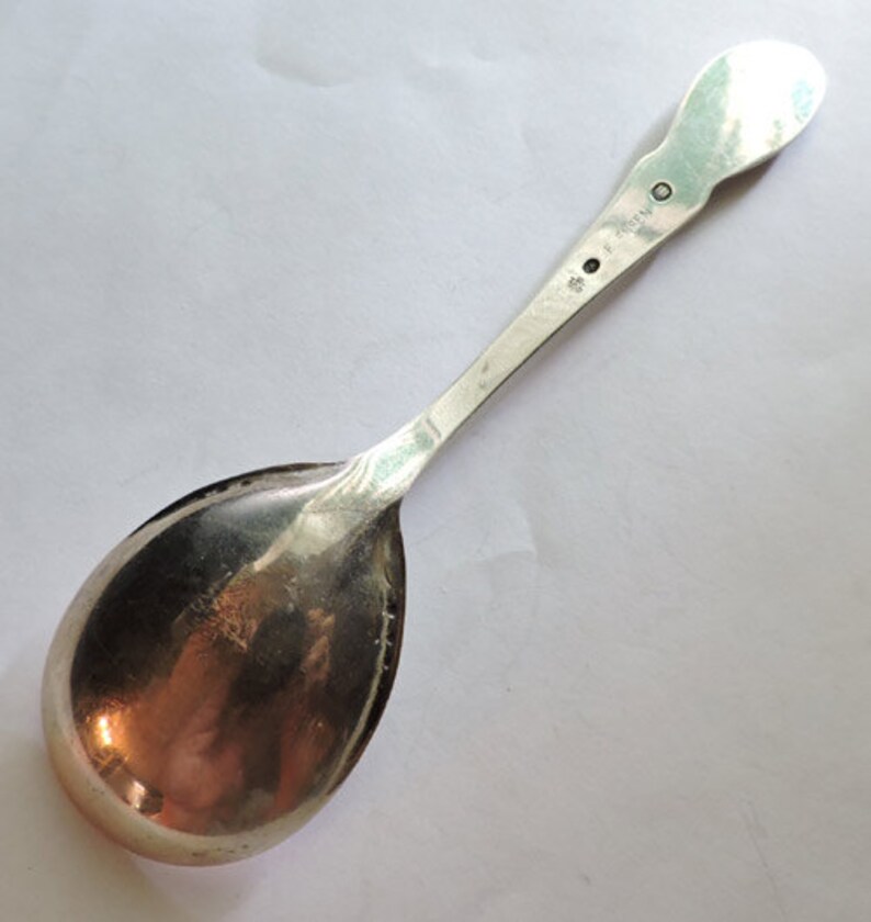 Antique Danish Silver Berry Spoon From Søren by F. Jensen - Etsy
