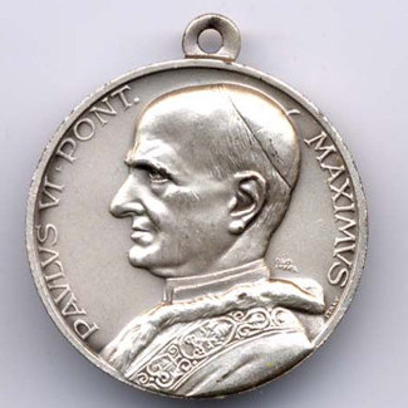 Vintage Paulus VI Ponti Maximus Medalla.... 1975...Medalla de - Etsy España