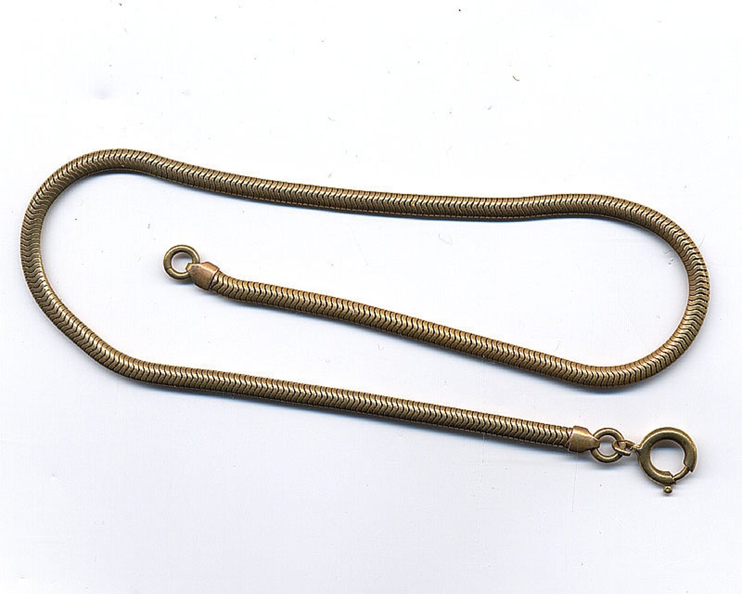 Vintage 13 Inch Snake Style Pocket Watch Chain - Etsy