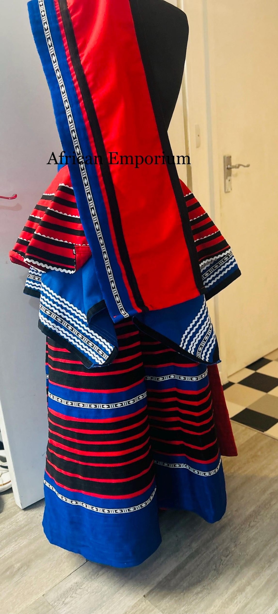 Handmade Ndebele Print Skirt Size 18 With a Matching Shawl - Etsy UK