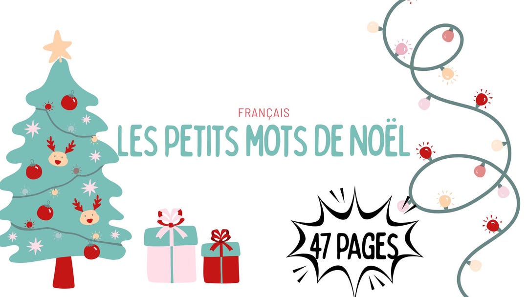 French Holiday Activities for Kids, French Christmas Vocabulary ...