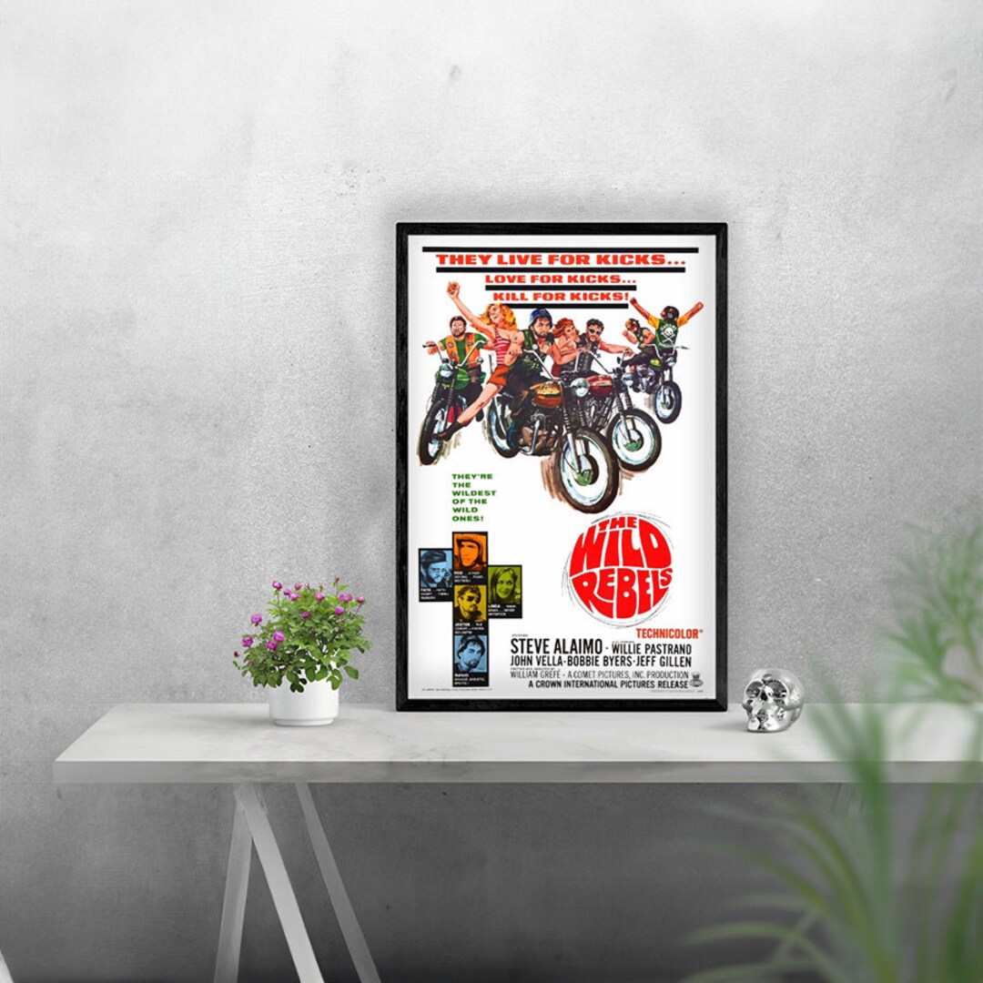 Vintage Movie Wild Rebels Poster Print - Etsy