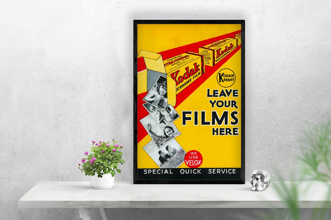 Ads Vintage Kodak Film Poster Print - Etsy