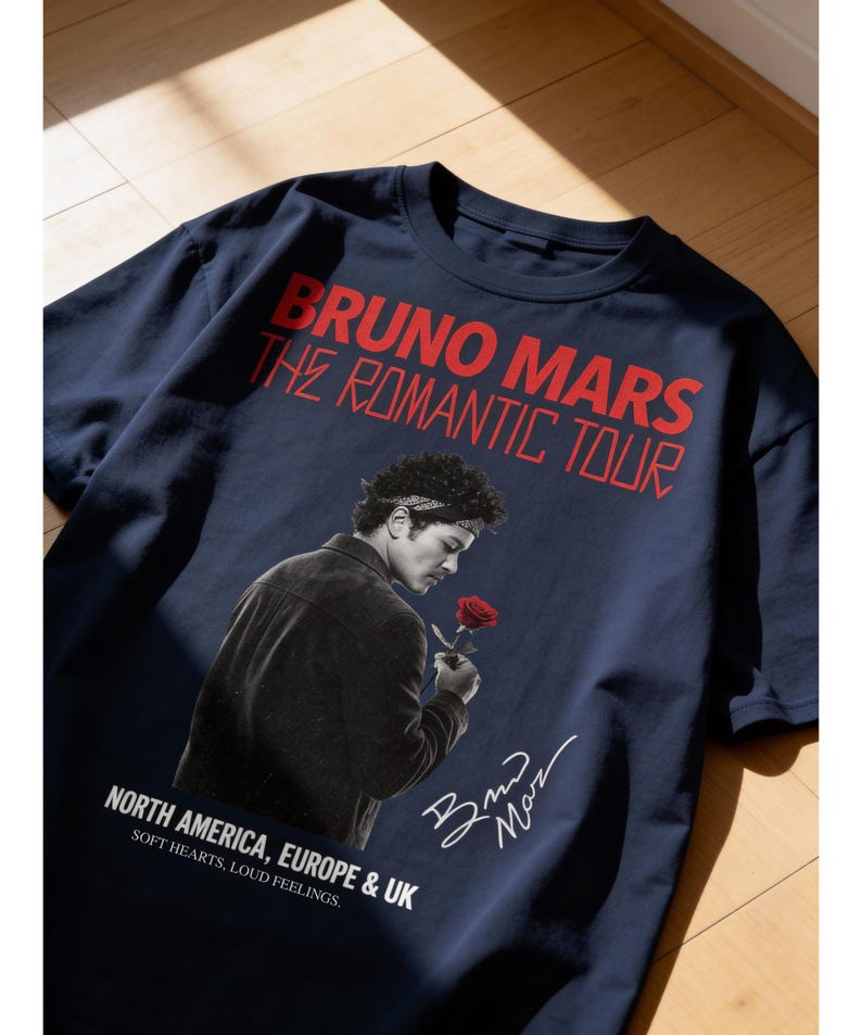 Bruno Mars the Romantic Tour 2026 Comfort Color Shirt , Bruno Mars ...