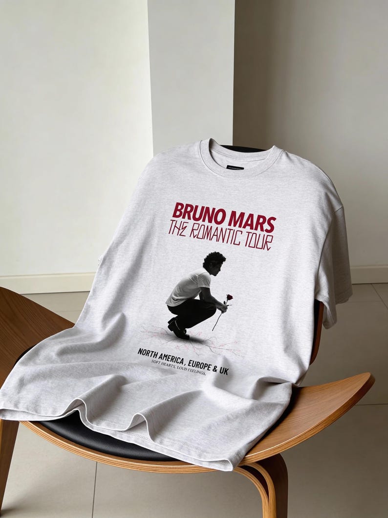 Bruno Mars the Romantic Tour 2026 Shirt, Bruno Mars Concert, Unisex T ...