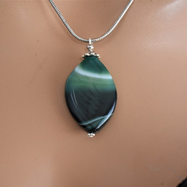 Large Agate Pendant - Etsy