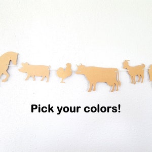 Farm Animals Banner, Farm Banner, Livestock Banner, Farm Party Banner ...