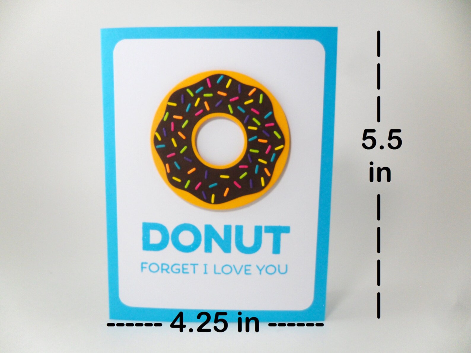 Donut Card Donut Love Card I Love You Card Sweet Card - Etsy