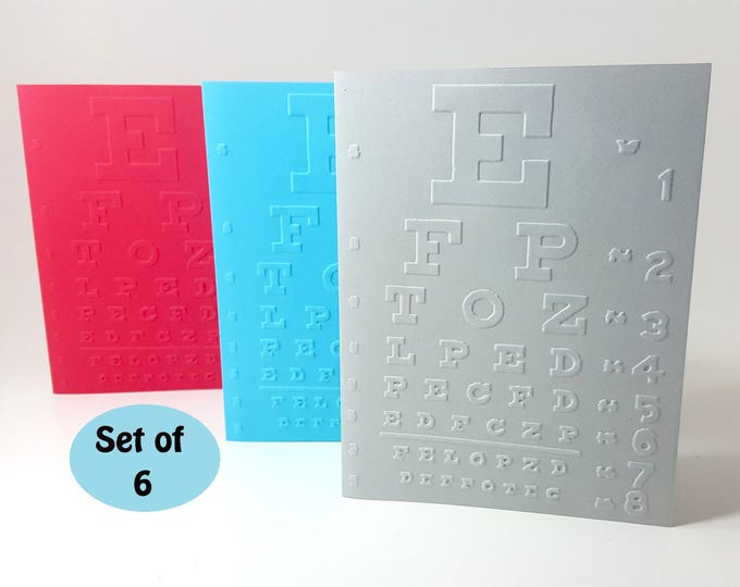 Eye Doctor Card, Snellen Chart Card, Optometrist Gift, Ophtalmologist ...