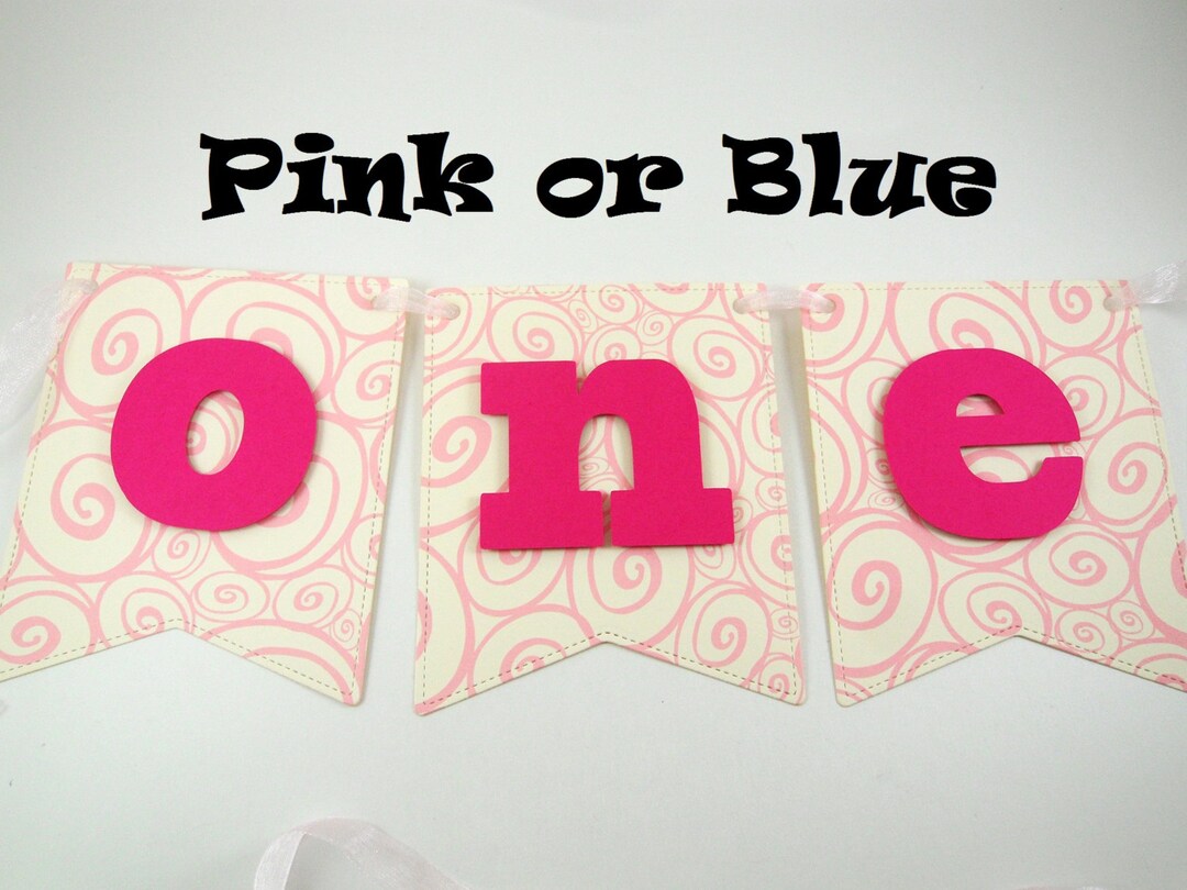 High Chair Banner One Year Banner Photo Prop Banner One - Etsy