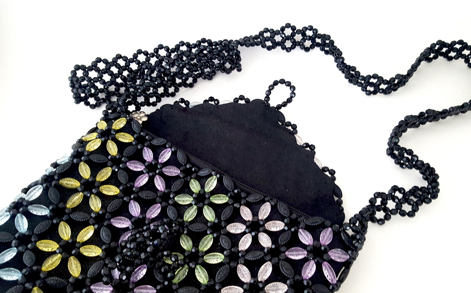 Beaded Shoulder Bag Beaded Purse Unique Shoulder Bag Floral - Etsy