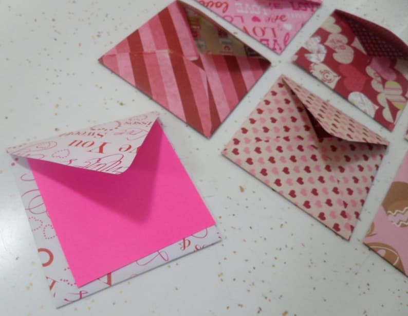 Valentine-themed Note Envelopes Valentine Envelopes Note - Etsy