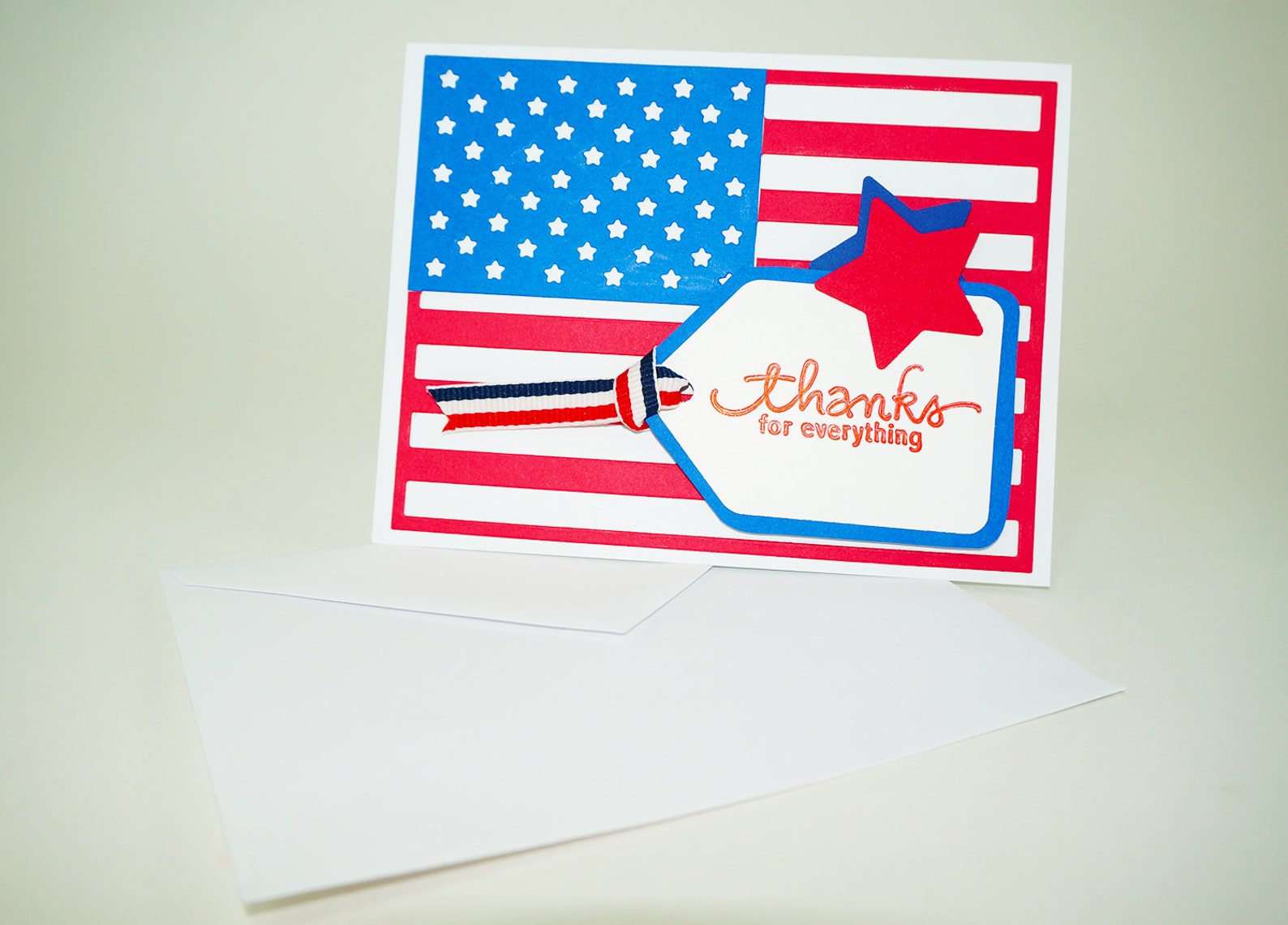American Flag Card Patriotic Card Soldier Card Veteran | Etsy