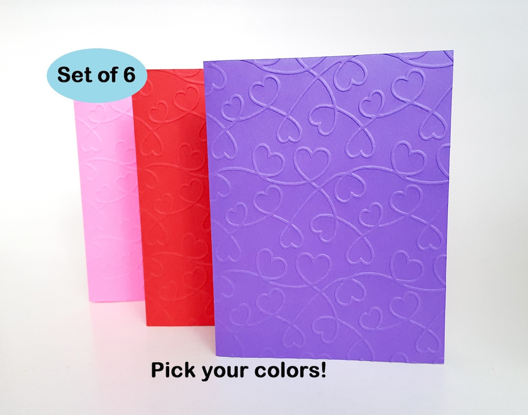 Heartstrings Card, Embossed Heartstrings, Valentine Card Set, Hearts ...