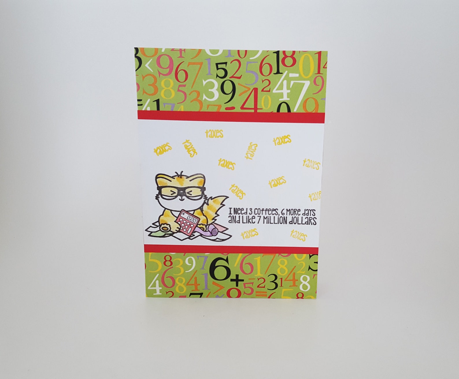 Accountant Card, Tax Day Card, Taxes Card, Numbers Card, Tax Firm Card ...
