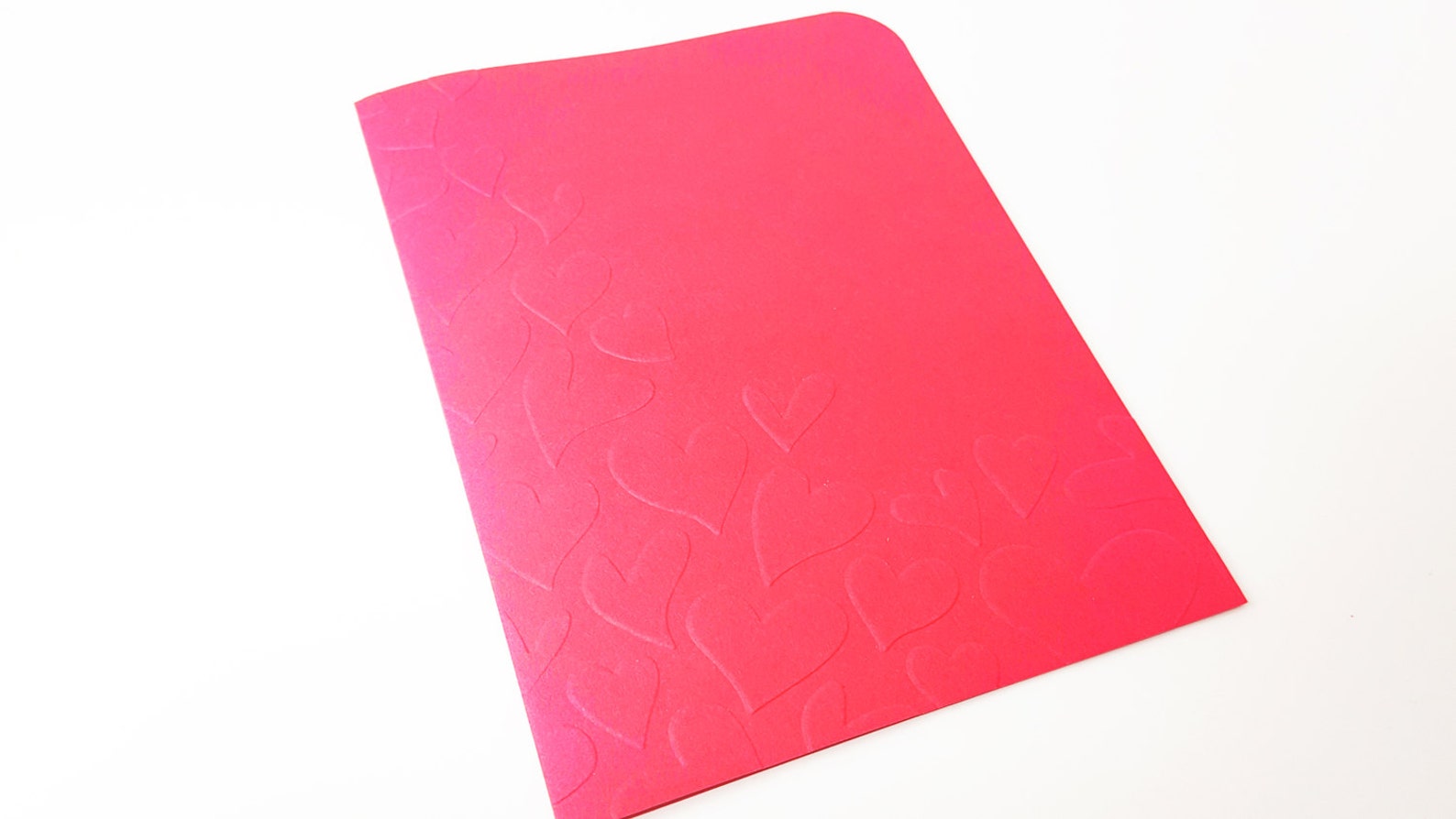 Heart Embossed Cards Embossed Hearts Card Set Heart Borders - Etsy