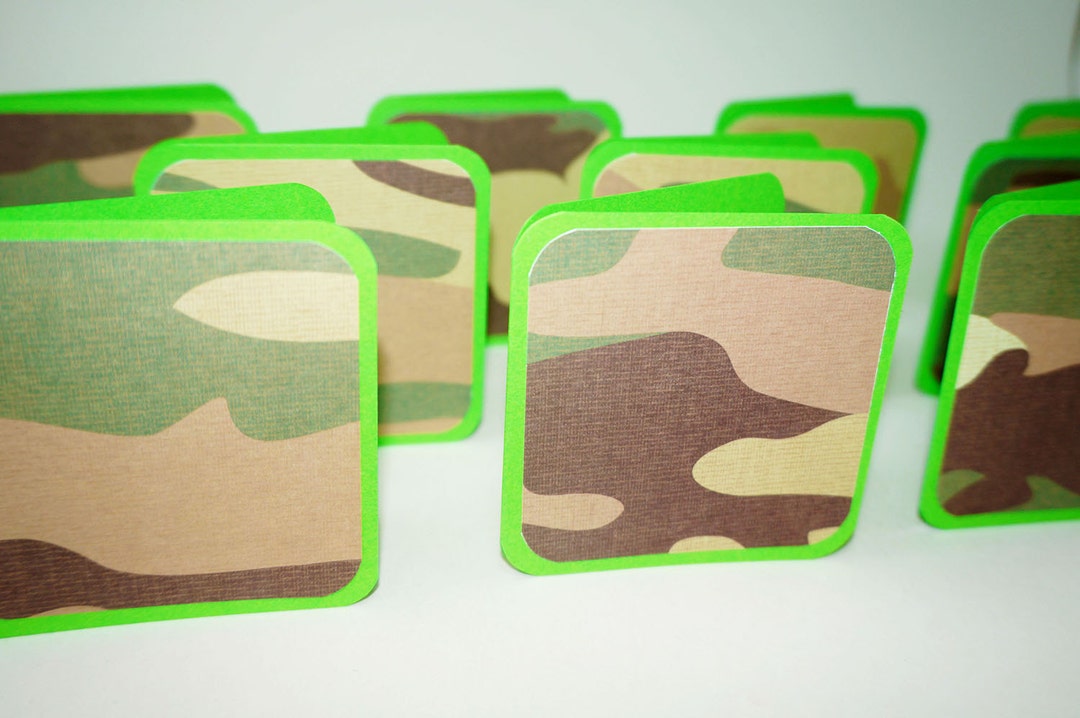 Camo Card, 3x3 Card Military, Navy Card, Camouflage Card, Soldier Card ...